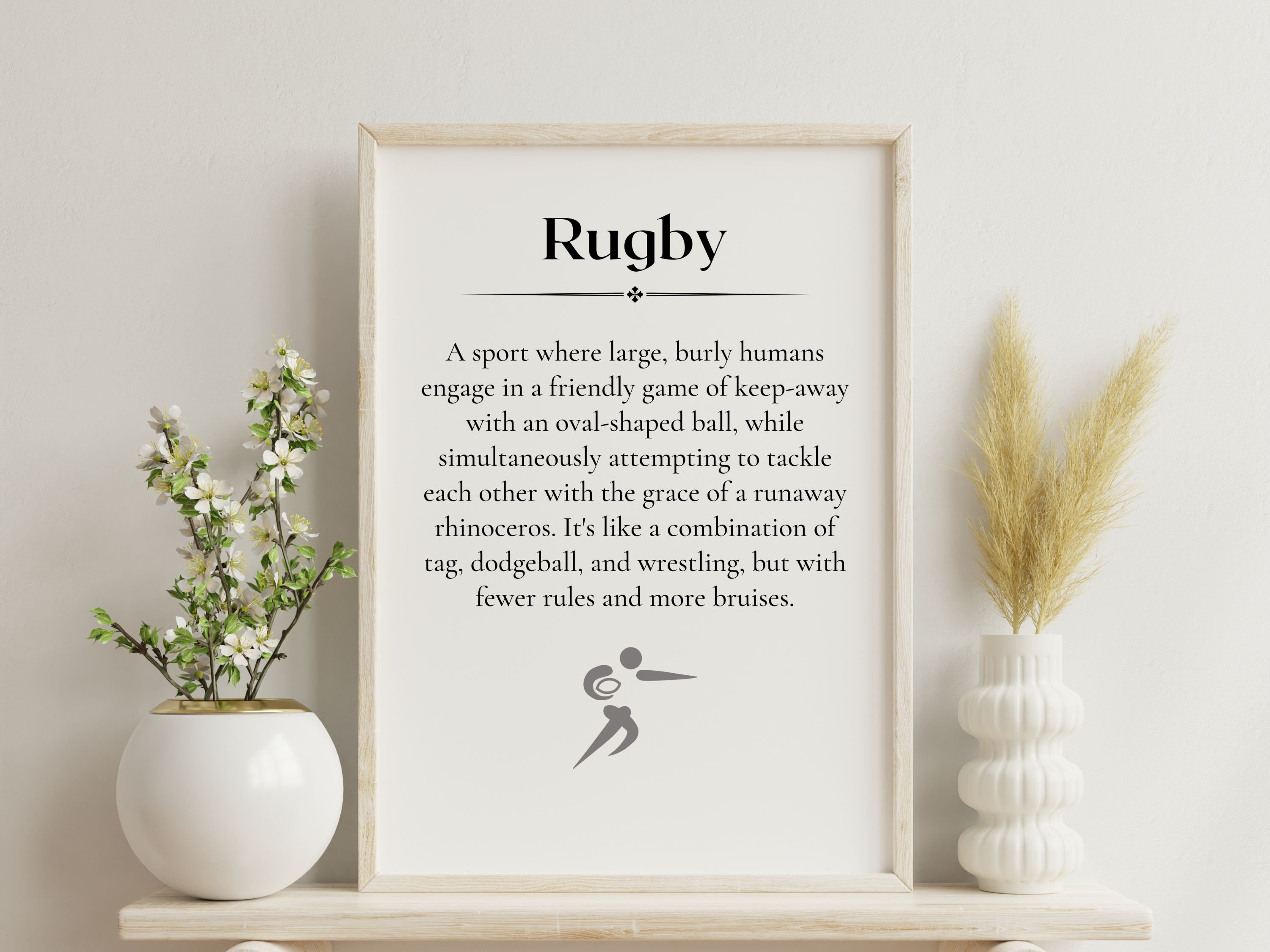 Rugby Definition Printable | Printable Definition Poster | Wall Art ...