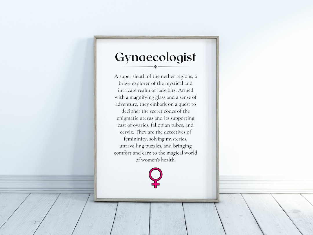 Gynaecologist Definition Printable | Feminine Health Art | Obstetrics ...
