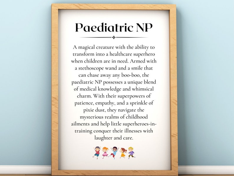 Paediatric NP Definition Printable | Gift for Nurse Practitioners ...