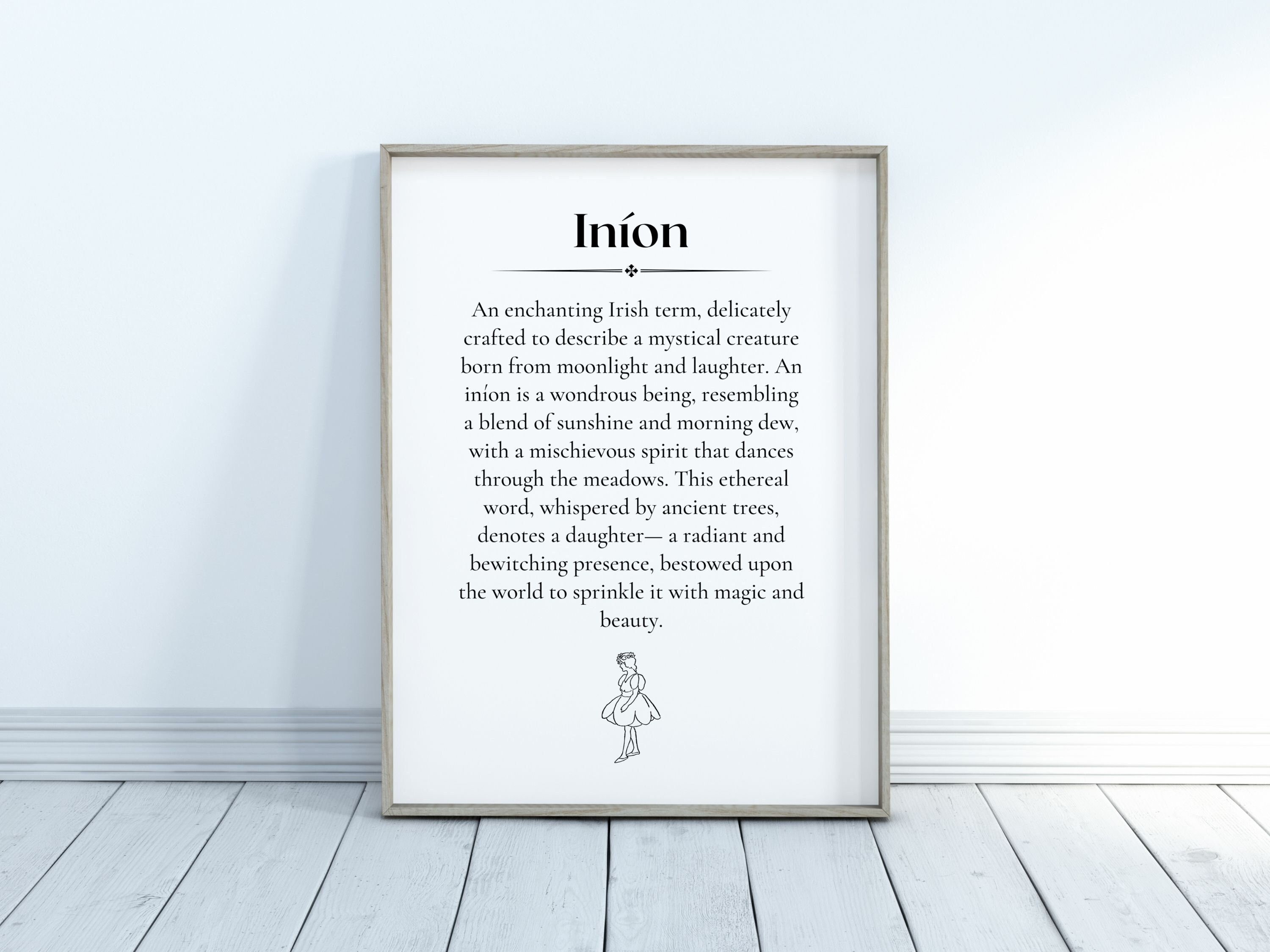Inion Definition Printable Irish Daughter inion Definition - Etsy