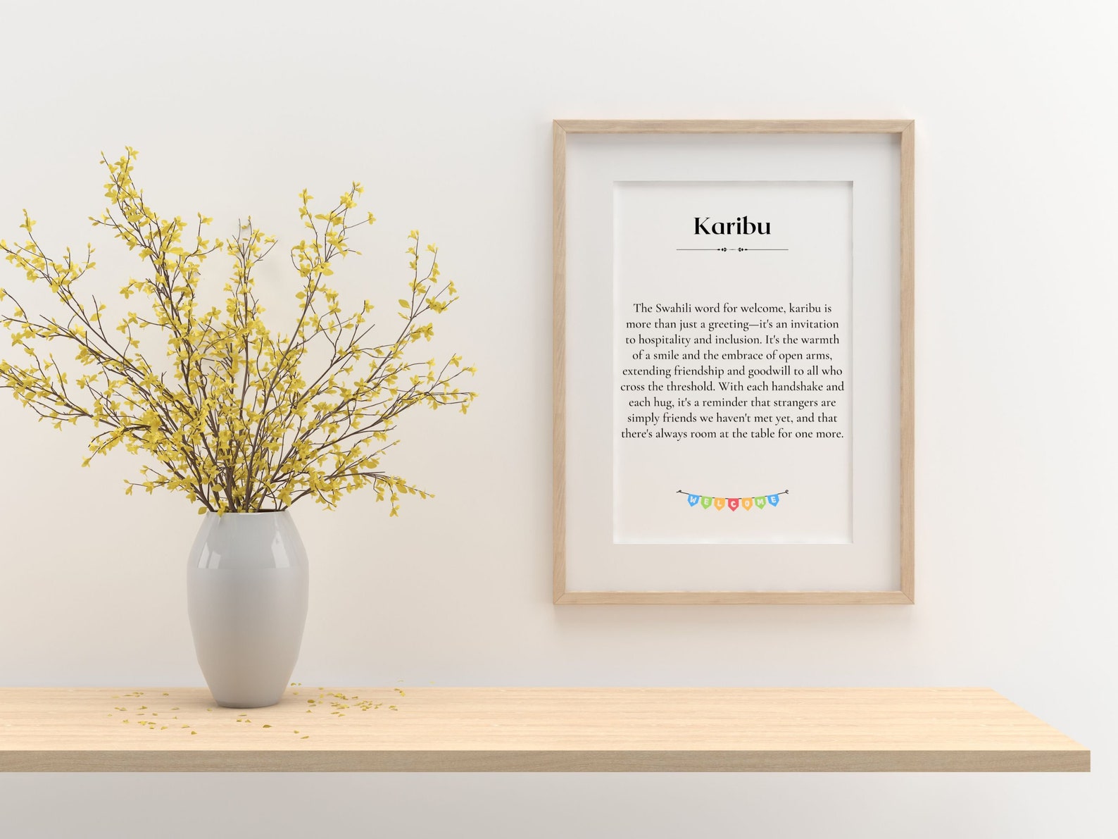 Karibu Digital Download | Swahili Welcome Art | Instant Home Decor ...