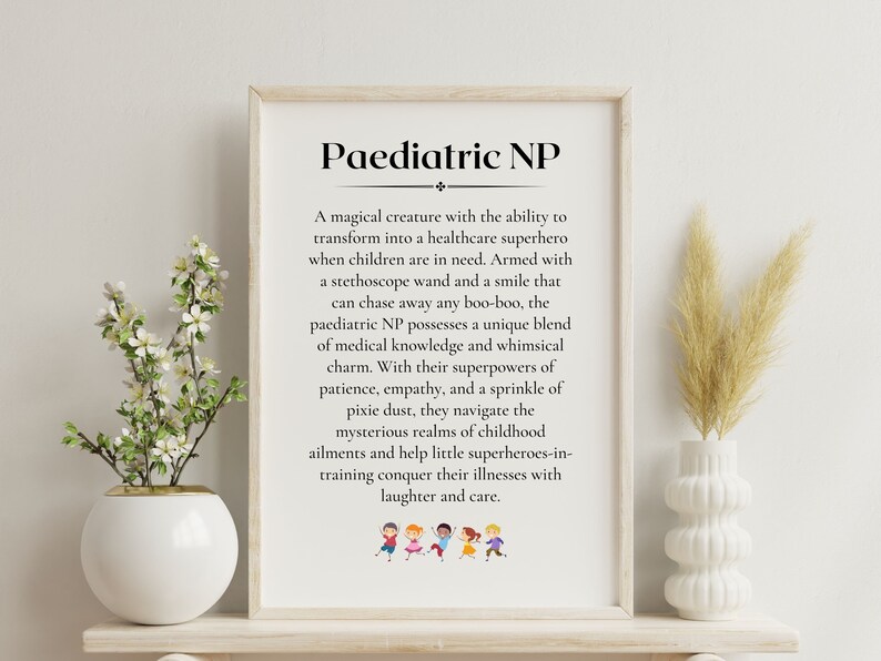 Paediatric NP Definition Printable | Gift for Nurse Practitioners ...