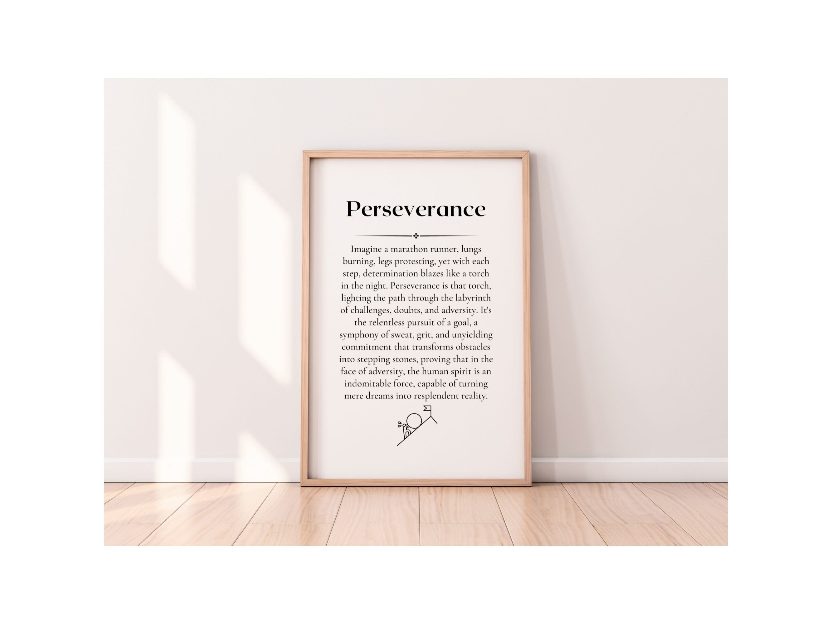Perseverance Definition Printable - Inspirational Gift for Resilience ...