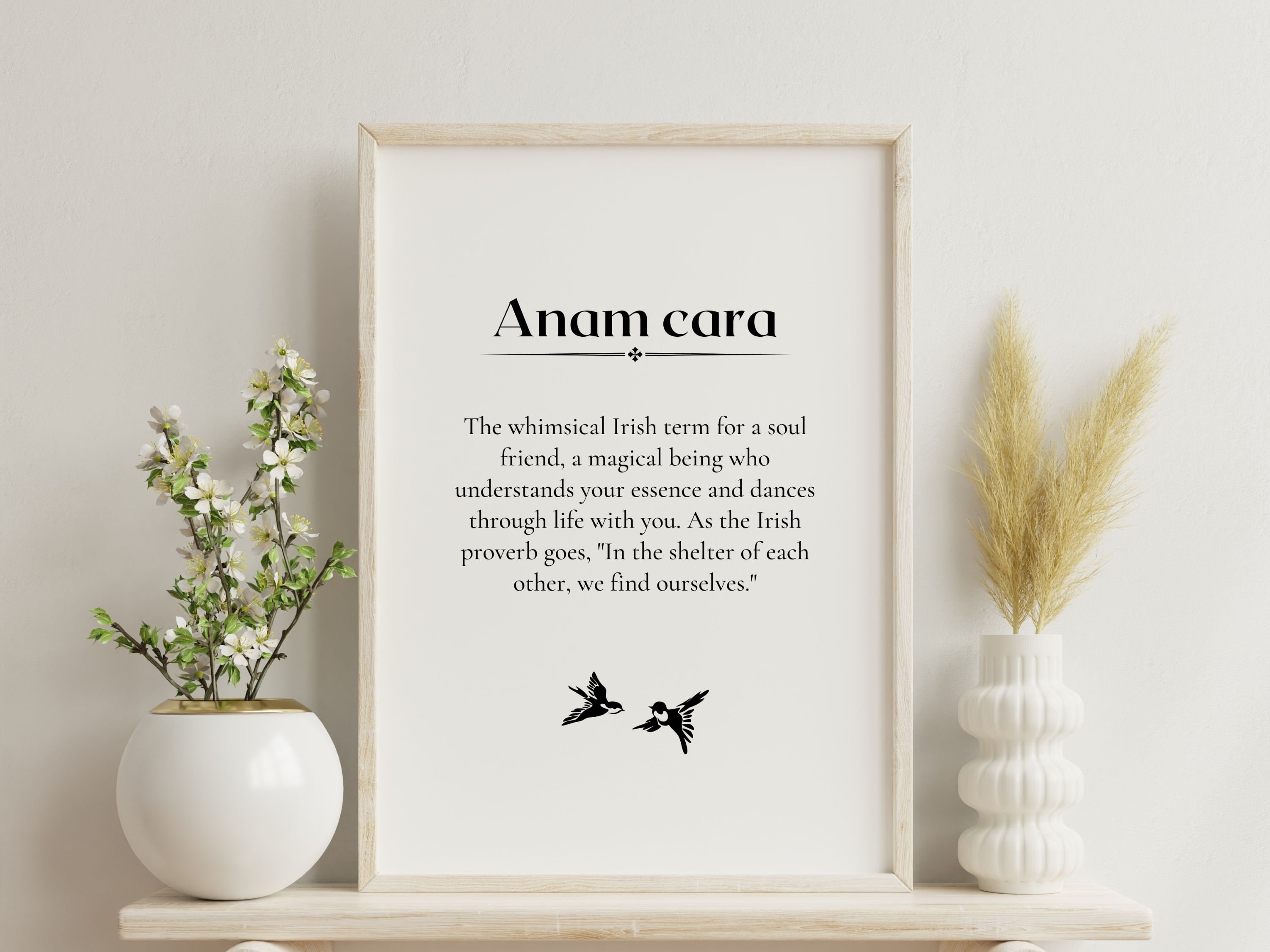 Anam Cara Definition Printable Wall Art Poster Gift Soul Friend Celtic ...