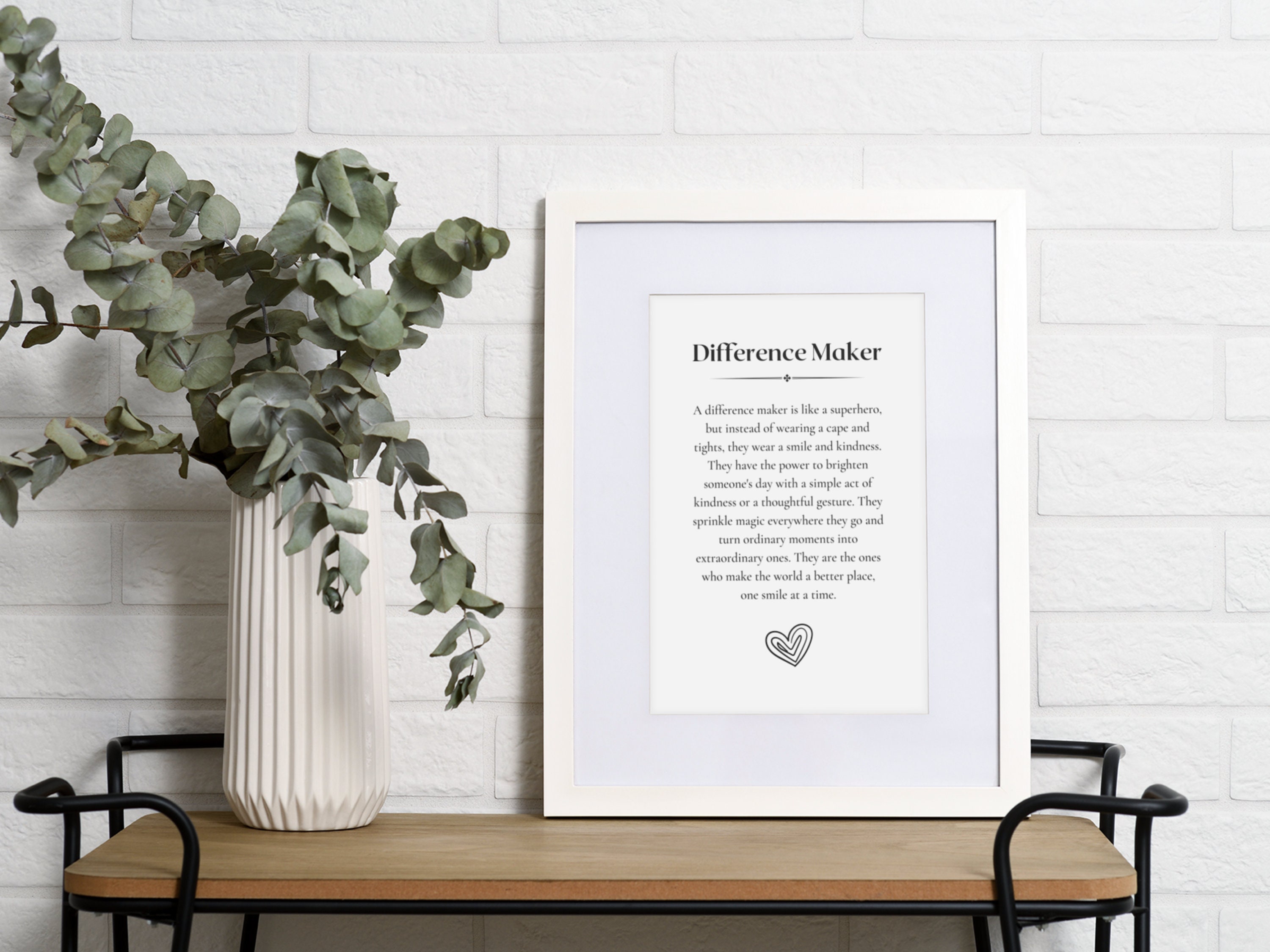 Difference Maker Definition Printable | Appreciation Gift | Meaning of ...