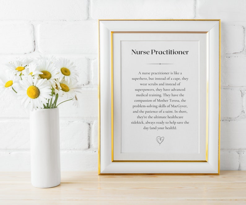 Nurse Practitioner Definition Printable Nurse Gift Nurse Graduation ...