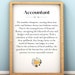 Accountant Definition Printable Wall Art - Office Decor Gift for ...