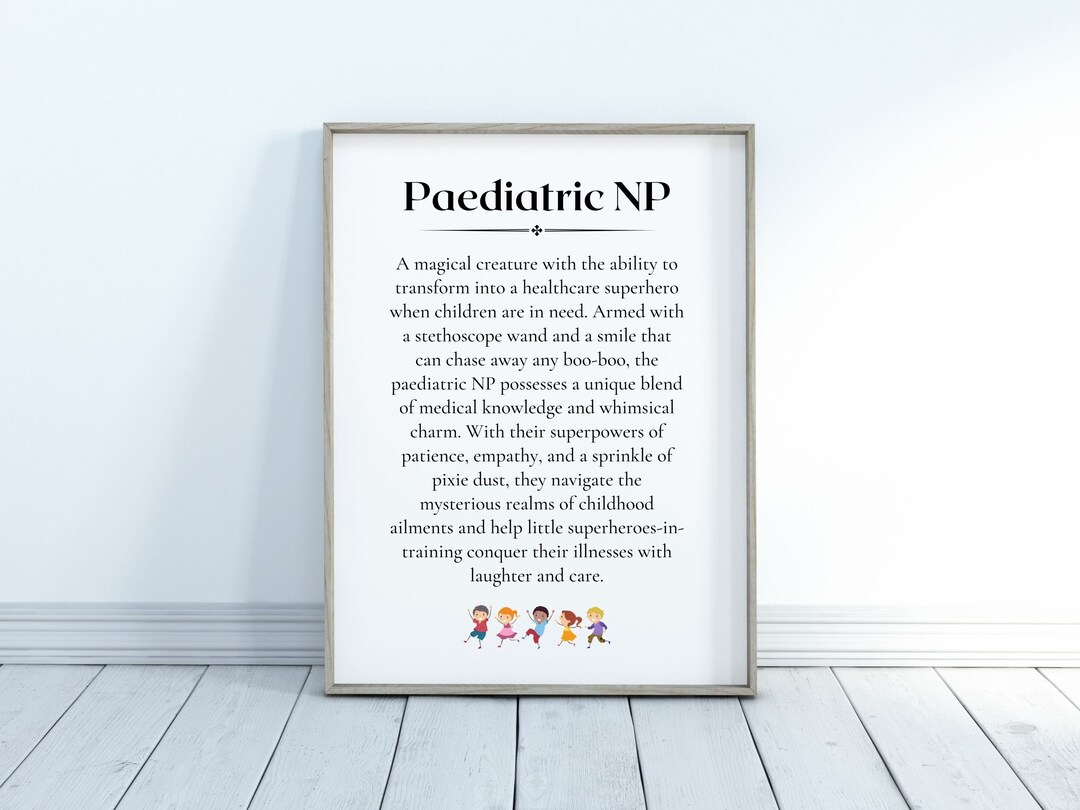 Paediatric NP Definition Printable | Gift for Nurse Practitioners ...