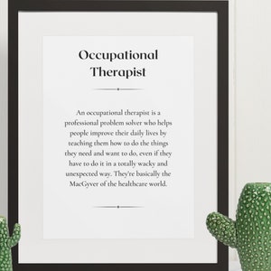 Occupational Therapist Definition Printable | Occupational Therapist ...