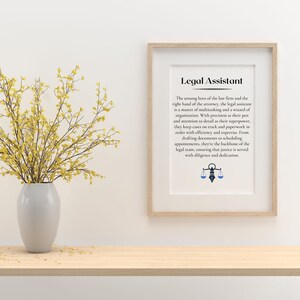 Legal Assistant Digital Download | Law Office Decor | Instant Wall Art ...