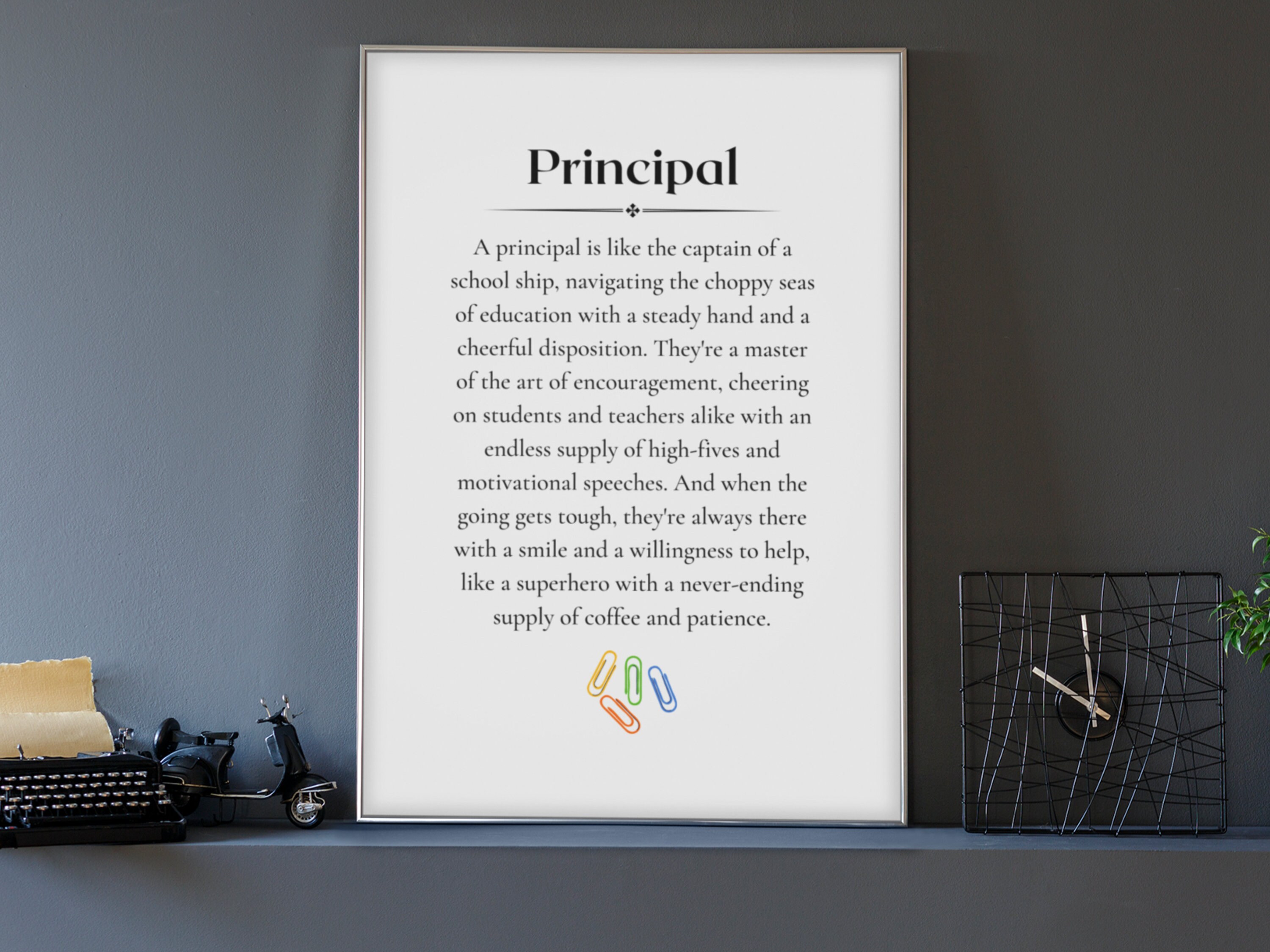 Principal Definition Printable School Principal Print Principal ...