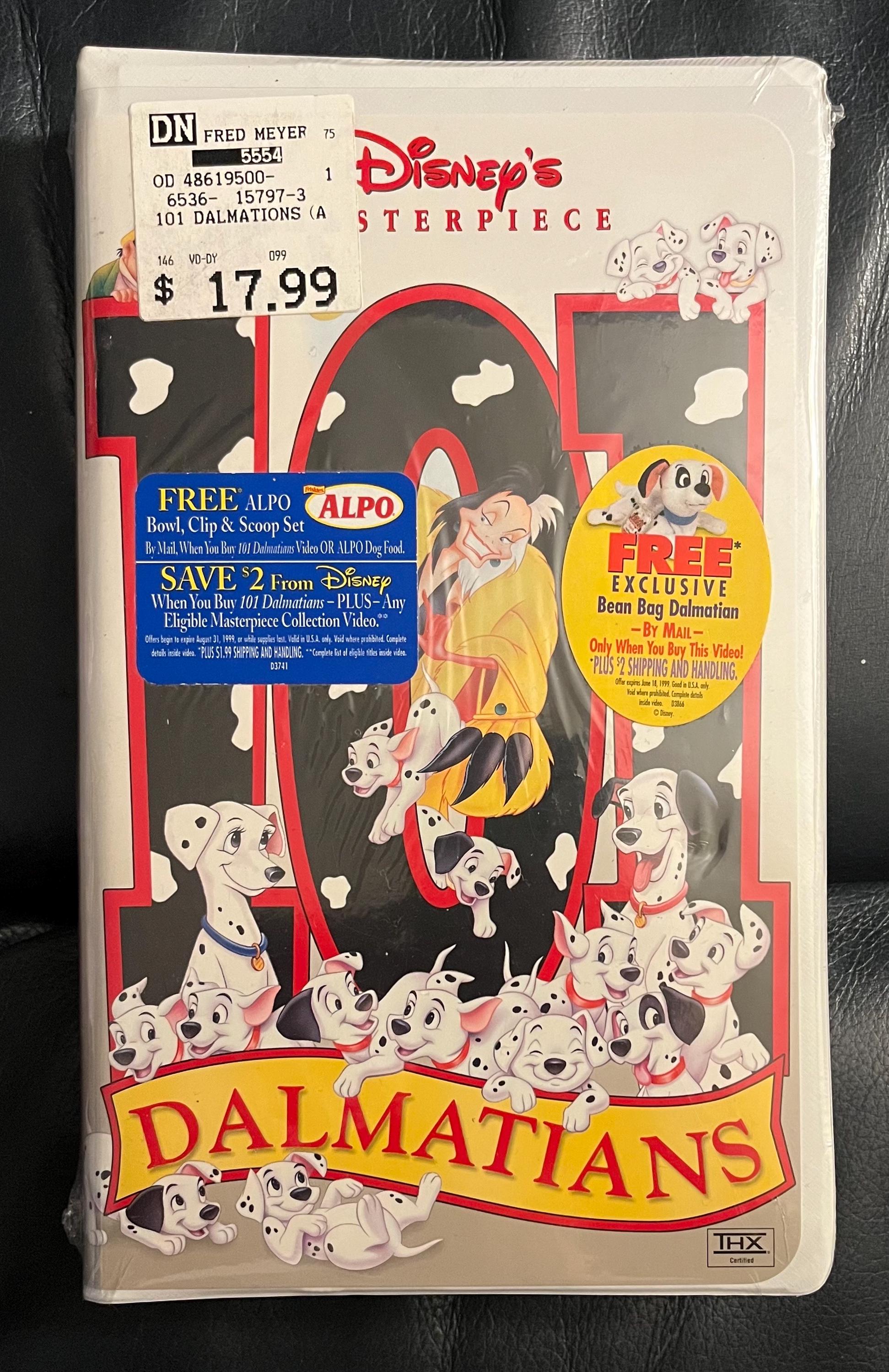 101 Dalmatians Vhs 1999 Disney S Masterpiece Collection New Sealed
