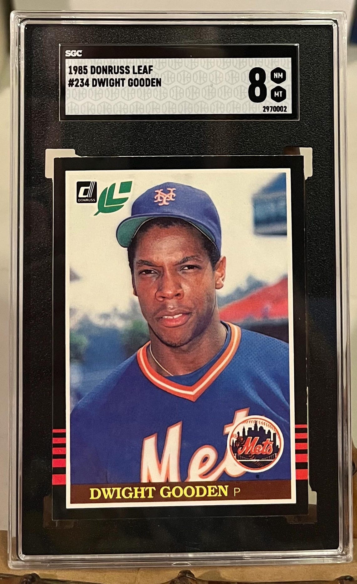 1985 Donruss Leaf Dwight (doc) Gooden #234 RC Rookie New York Mets SGC ...