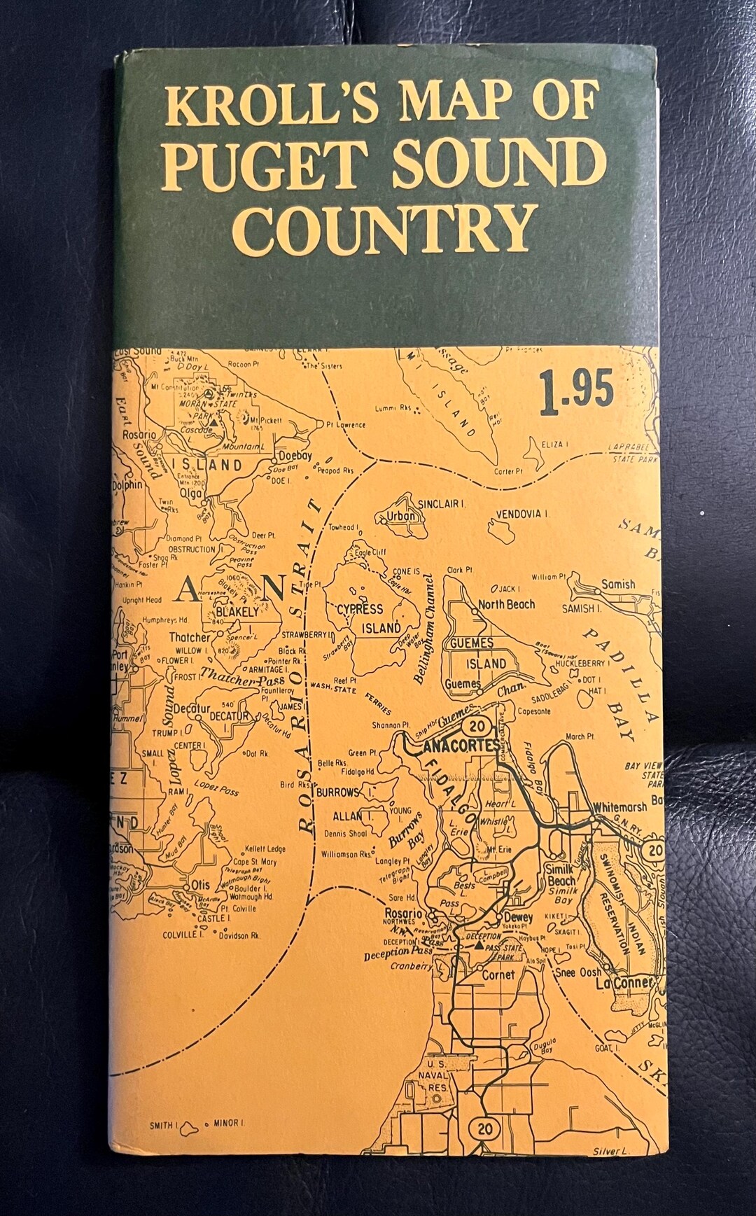VTG Kroll's Map of Puget Sound Country Washington Undated (1960’s) 21 ...