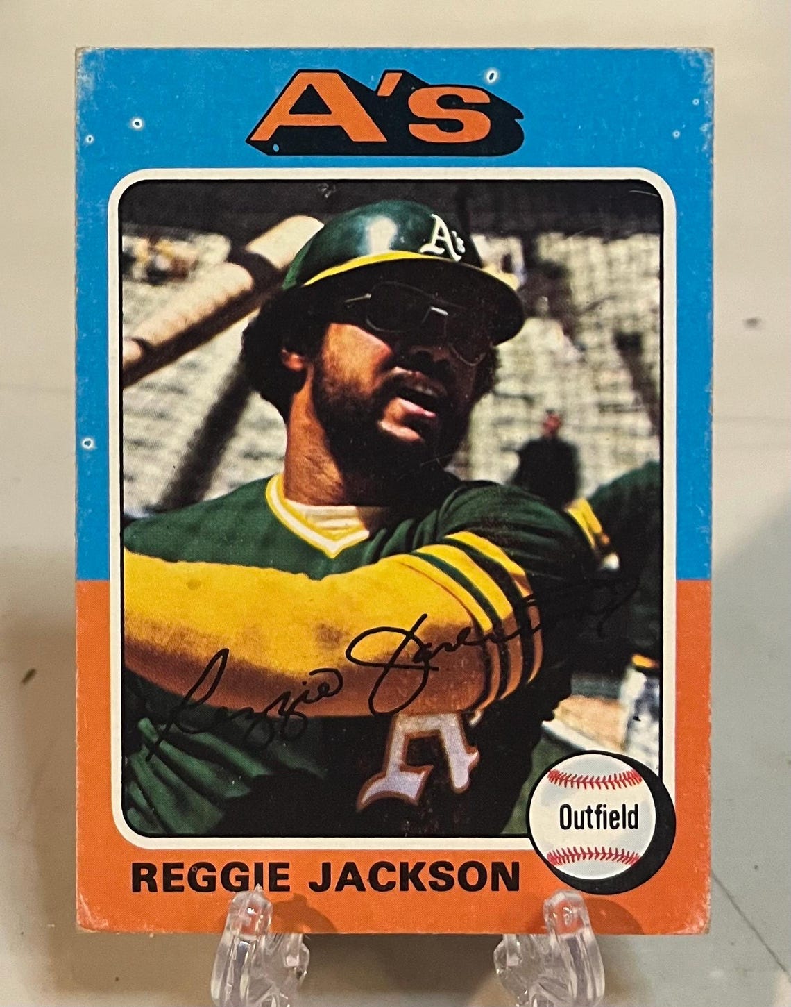 1975 Topps - #300 Reggie Jackson- Oakland A'S- HOF- Mr October S287 - Etsy
