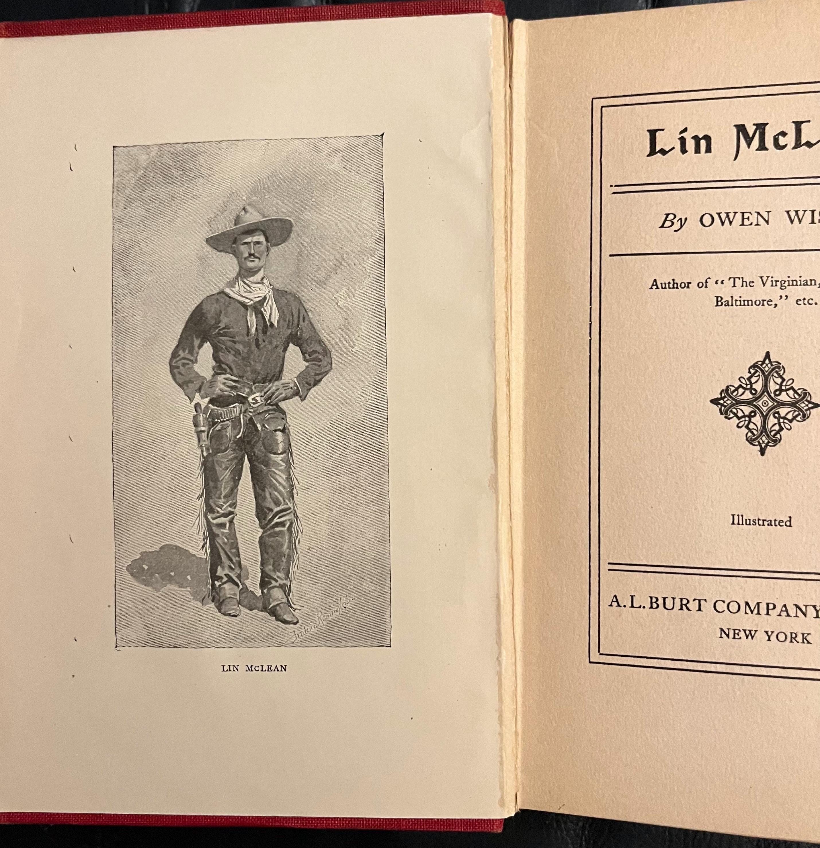 Lin Mclean by Owen Wister - 1907 Antique Illustrated Hardcover - Etsy