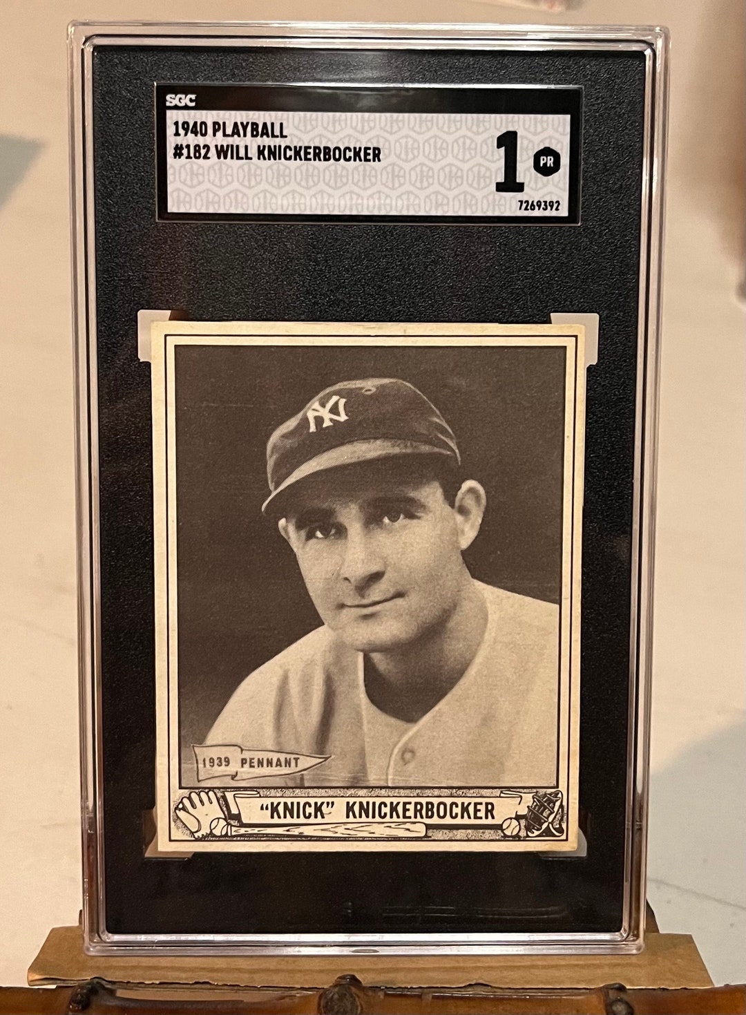 1940 Play Ball Will “knick”knickerbocker #182 New York Yankees SGC 1 - Etsy