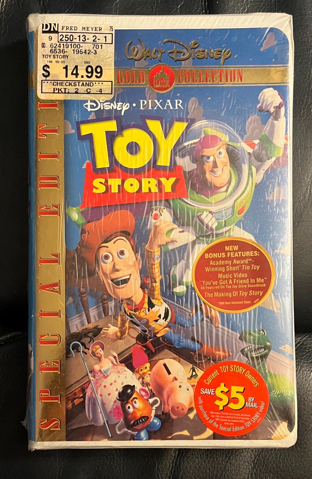 Toy Story Sealed VHS (special Edition Clam Shell Gold Collection) NEW ...