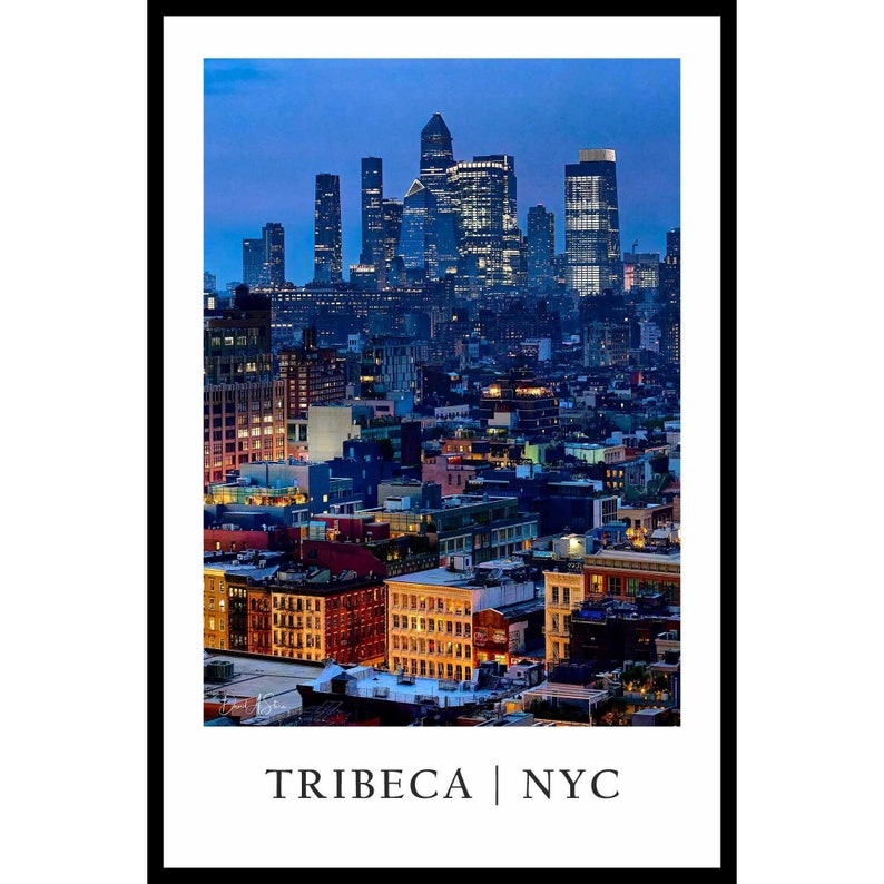 Tribeca, NYC and Hudson Yards 12" X 18" Photo Poster - Etsy