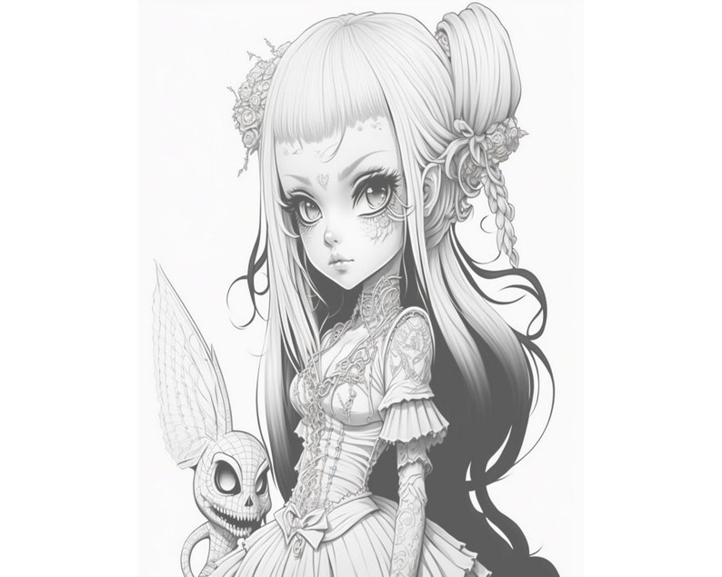 46 Monster Dolls Coloring Book Printable Monster Dolls Etsy