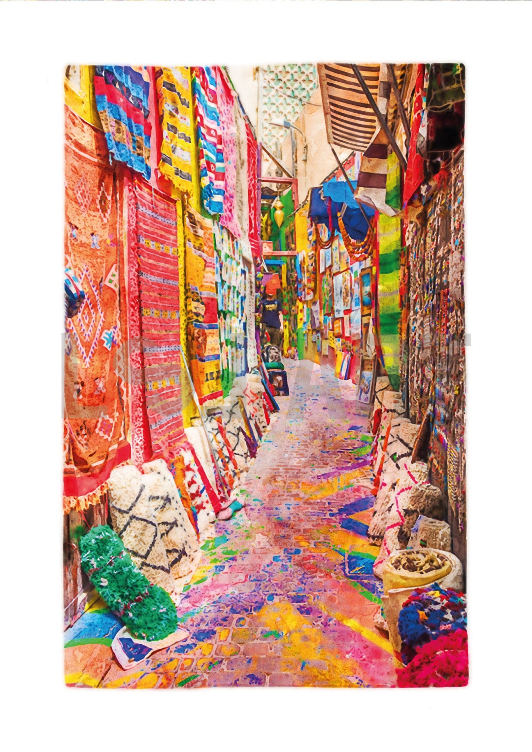 Fez Morocco Watercolor Digital Print Instant Download Printable Wall ...