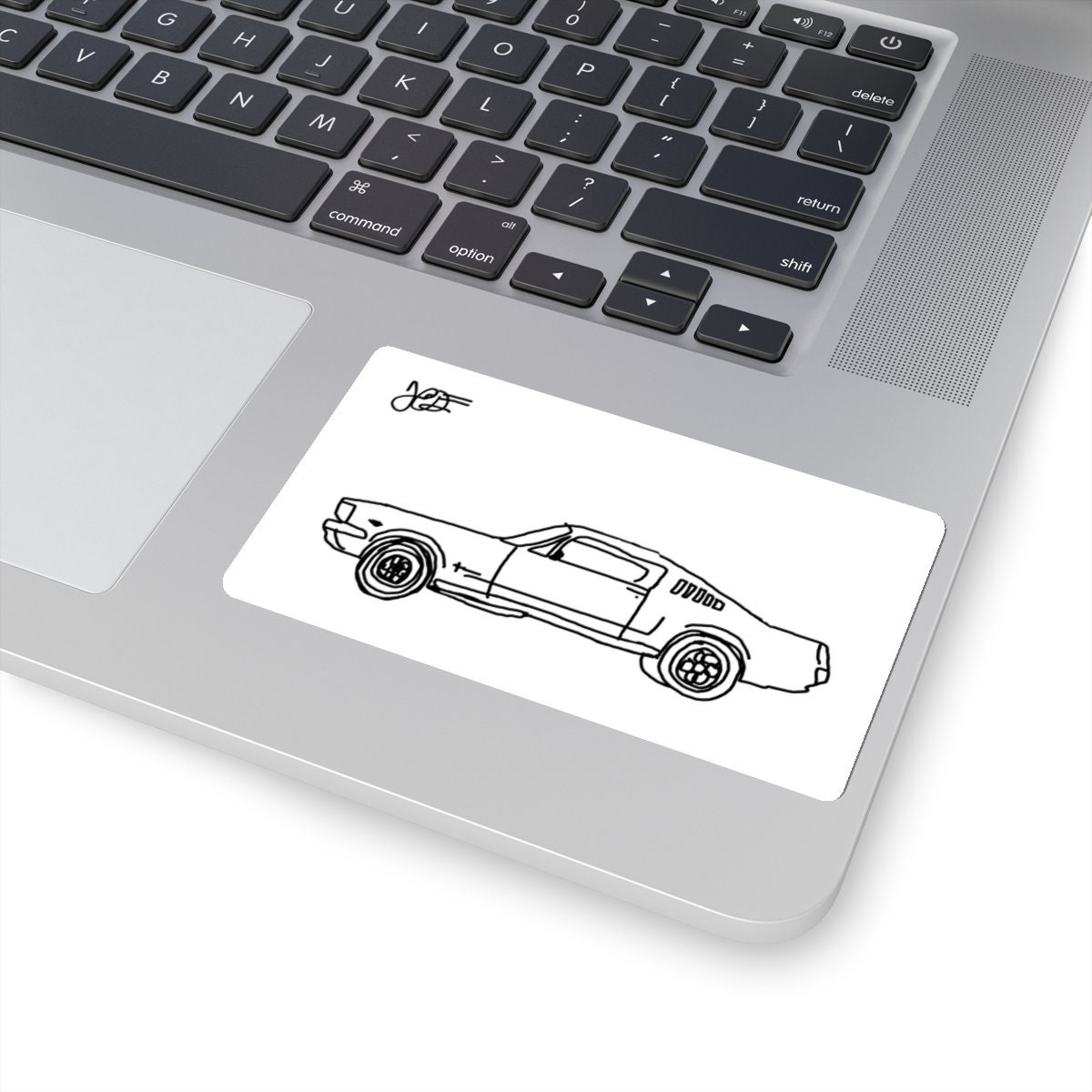 Muscle Car Line Art Sketch Stickers Aesthetic Stickers, Laptop Stickers ...
