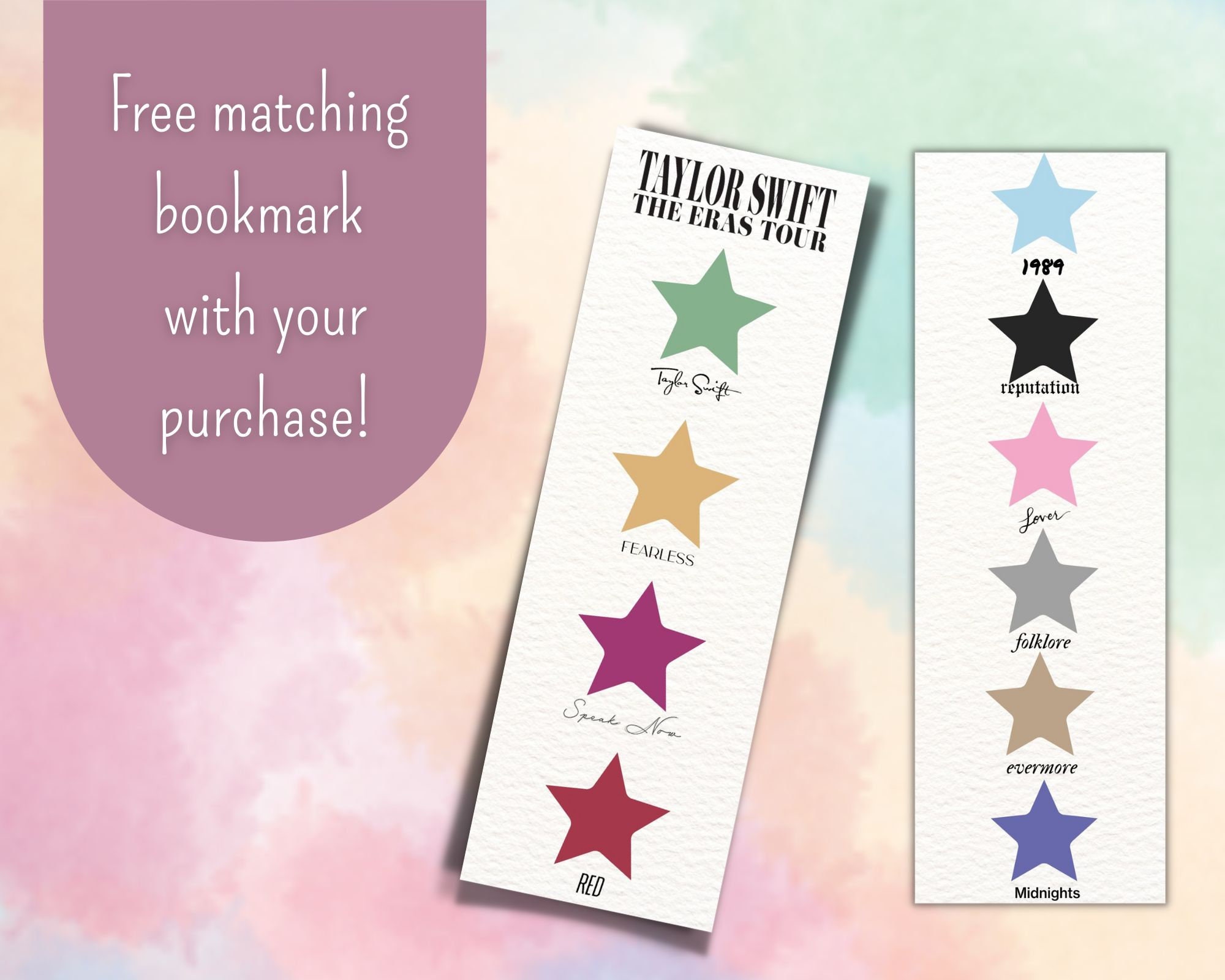 Taylor Swift the Eras Tour Minimal Aesthetic Subtle Wall Art - Etsy