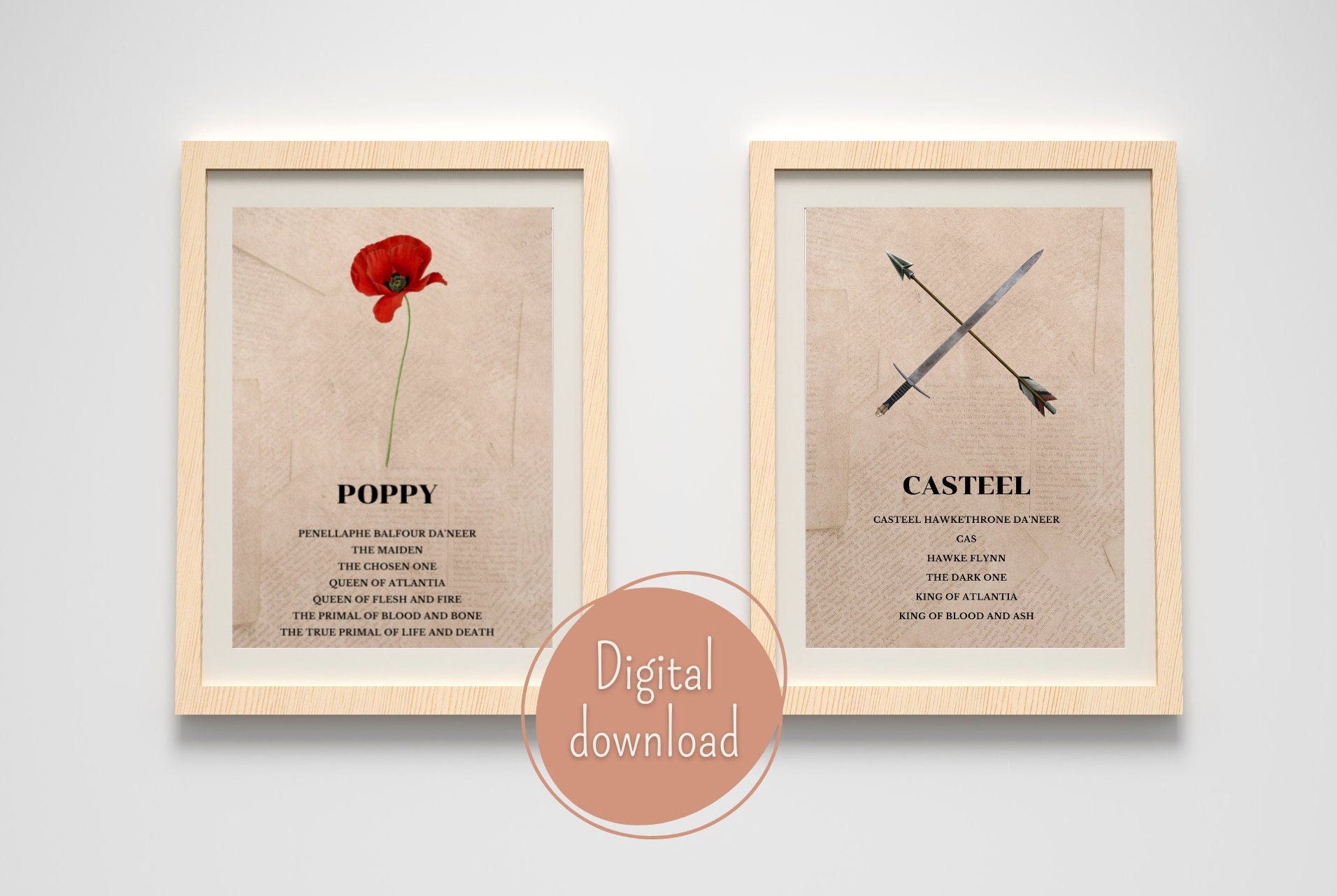 Poppy & Casteel Vintage Wall Art | FBAA | Digital Print | From Blood ...