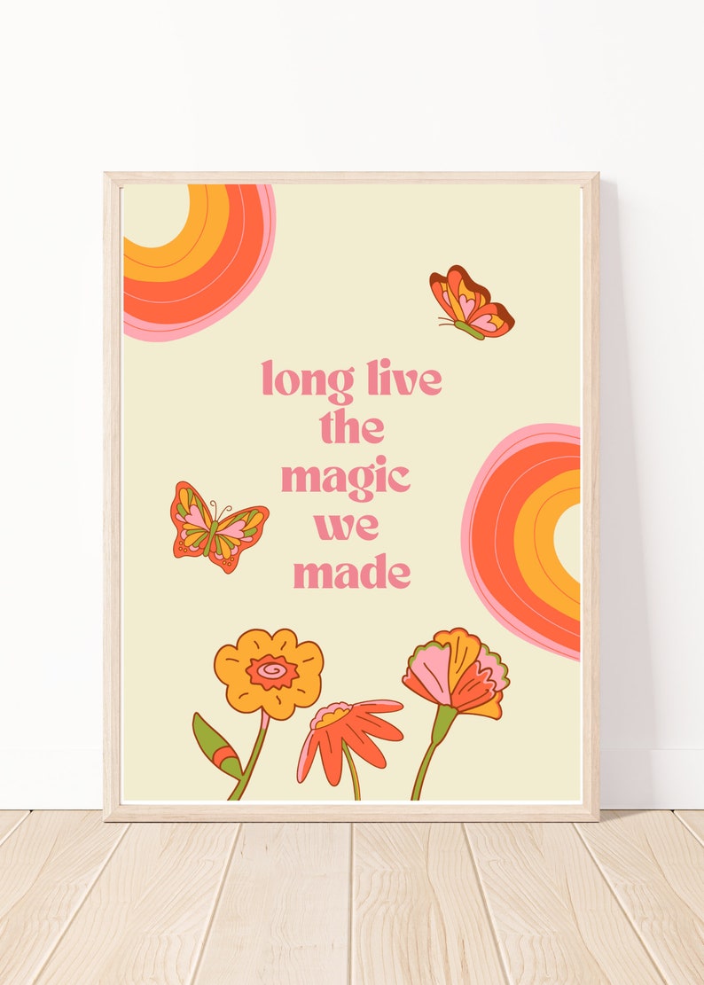 Long Live the Magic We Made, Taylor Swift Lyrics Retro Poster ...