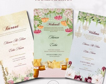 Unique Wedding Invite 2024, Customised Wedding Invitation, Digital ...