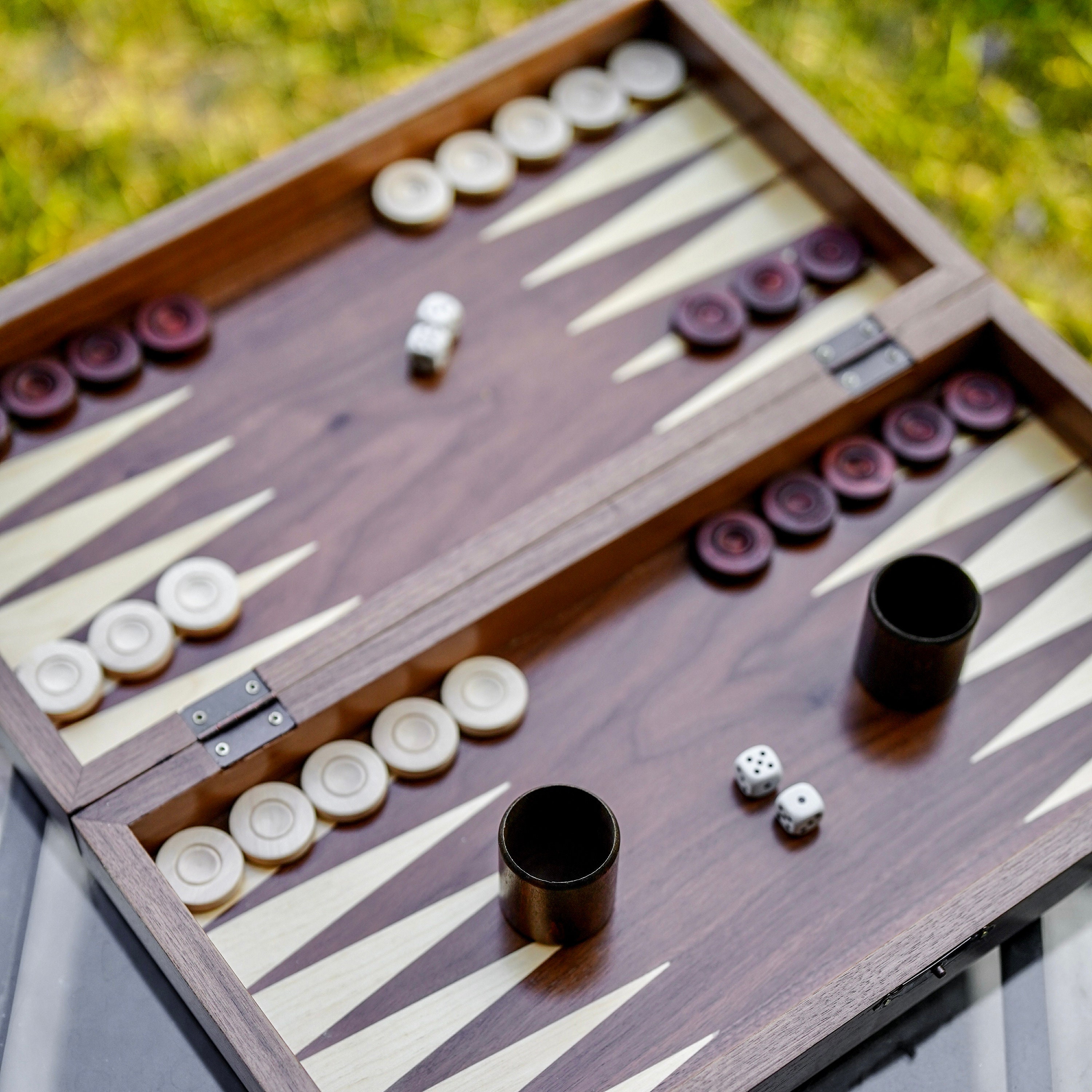 Personalized Wooden Backgammon Set, Handmade Backgammon Set Anniversary ...