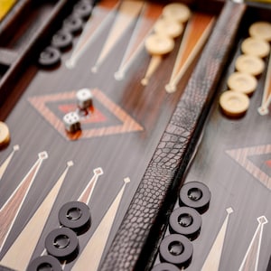 Personalized Leather Backgammon Set, Handmade Backgammon Set, Best Gift ...