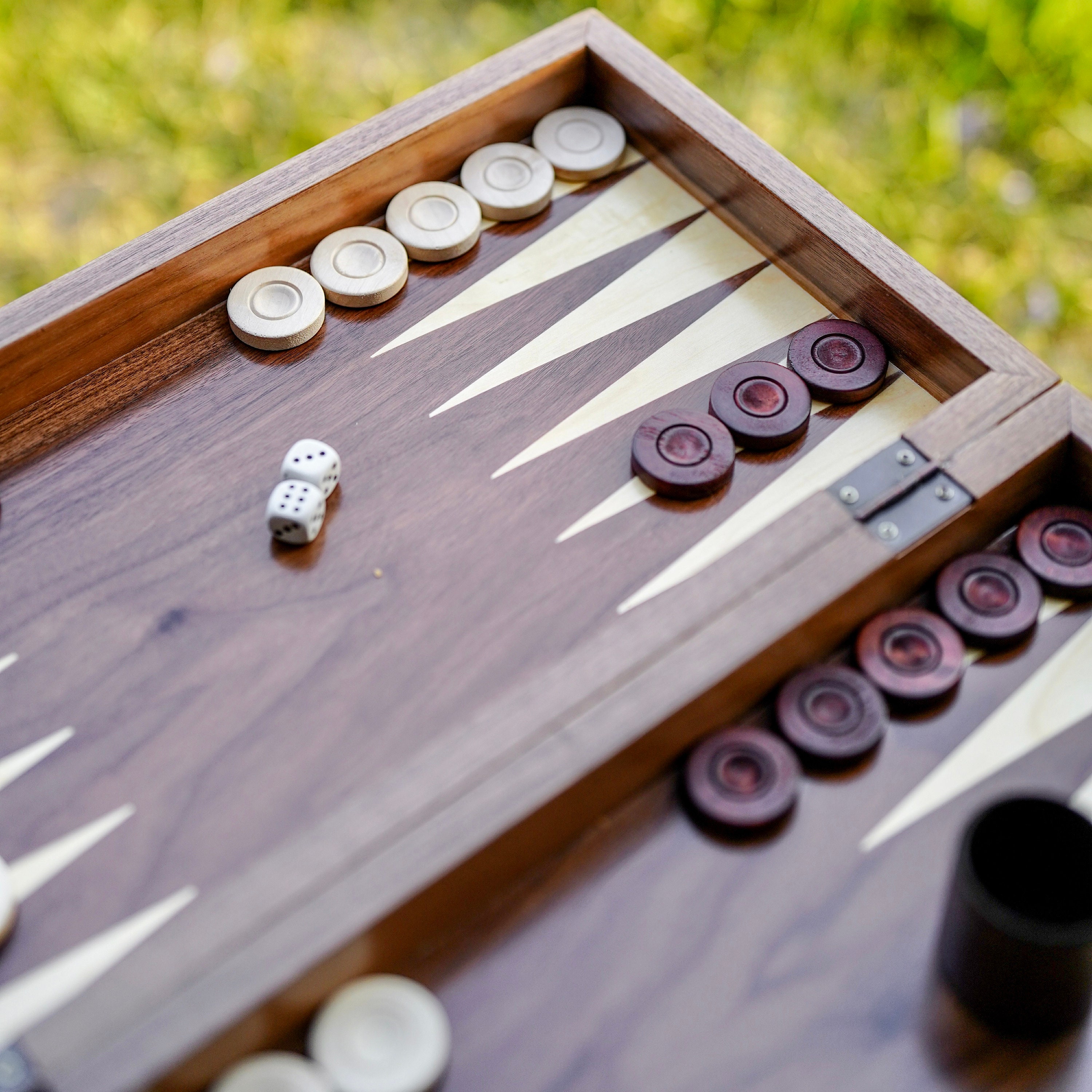 Personalized Wooden Backgammon Set, Handmade Backgammon Set Anniversary ...