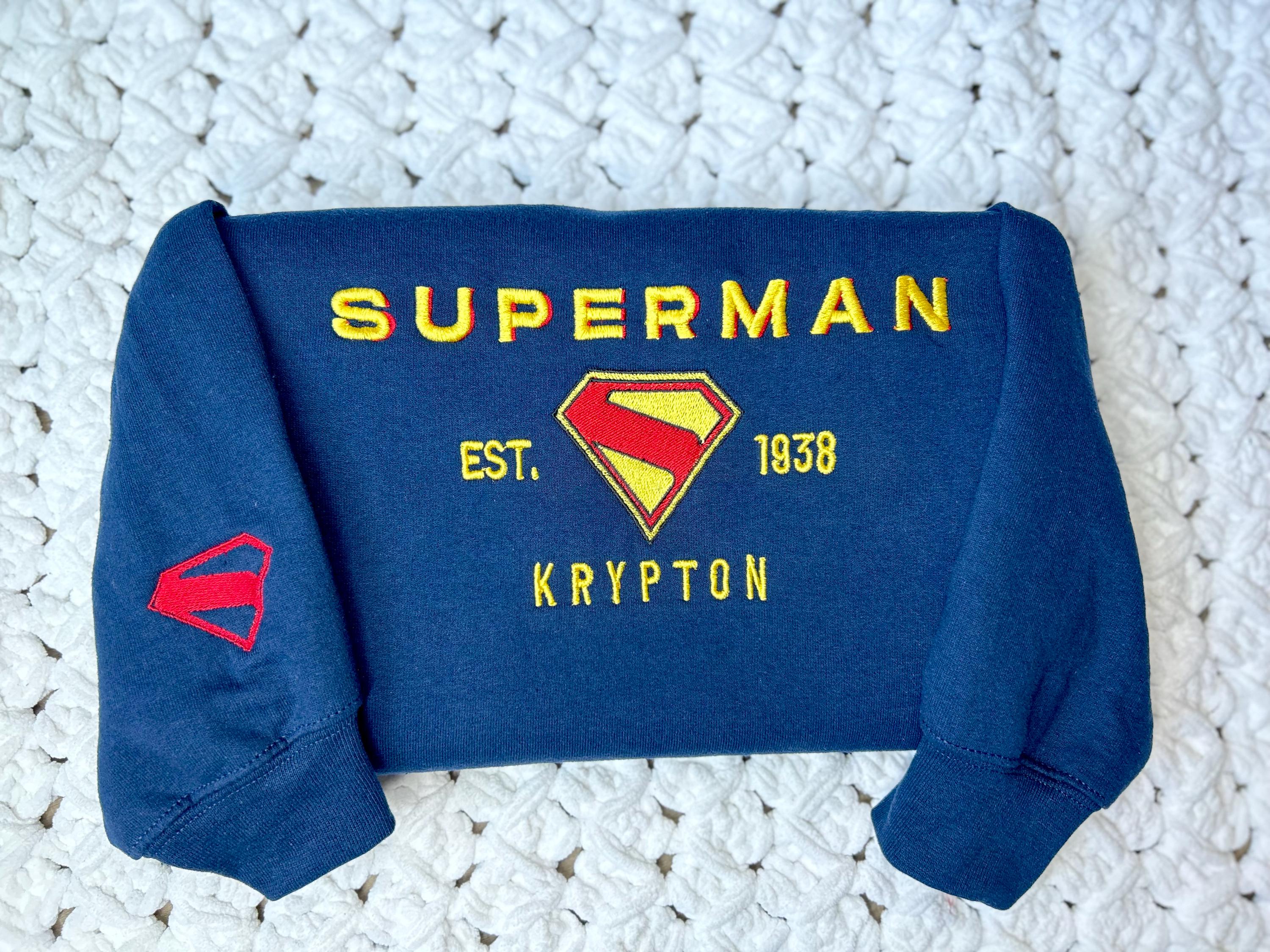 Superman, Superman 2025, Krypton, Superman Sweater, Embroidered, Clark ...