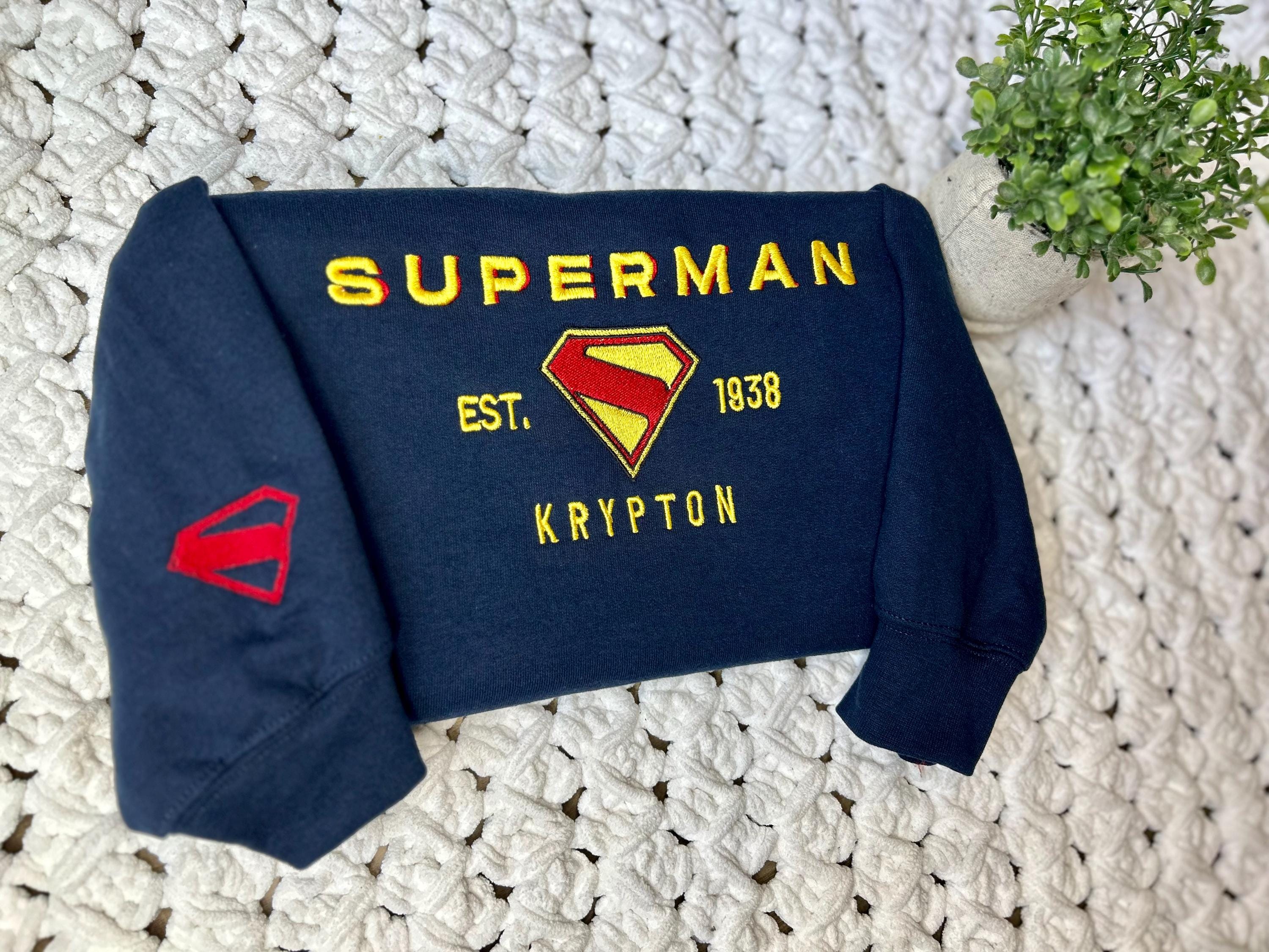 Superman, Superman 2025, Krypton, Superman Sweater, Embroidered, Clark ...