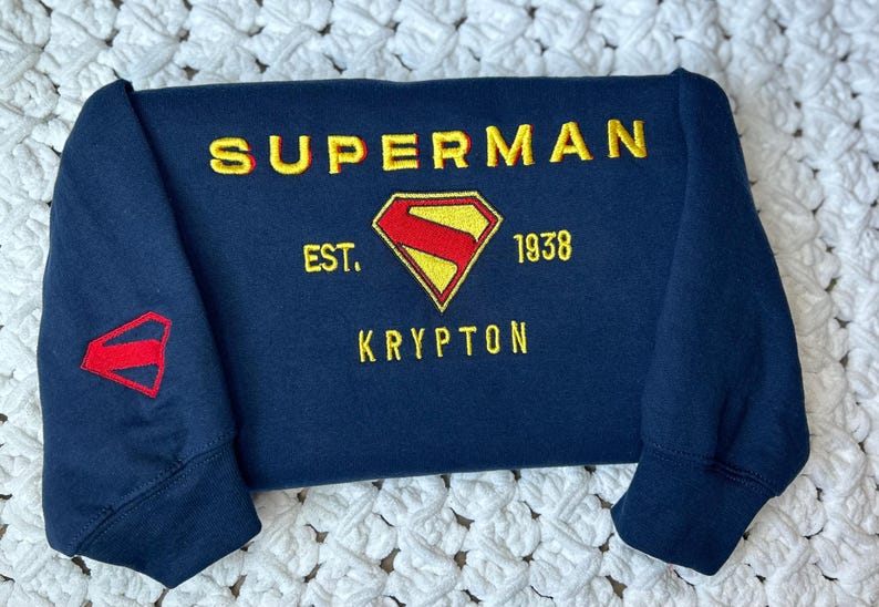 Superman, Superman 2025, Krypton, Superman Sweater, Embroidered, Clark ...