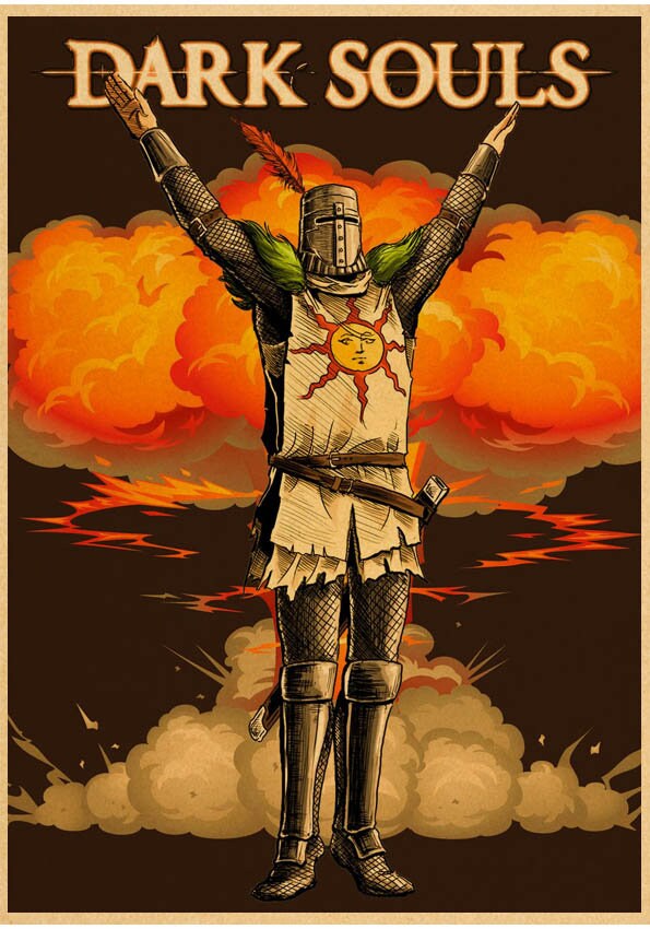 PRAISE THE SUN Video Game Art Travel Poster Video Game Art
