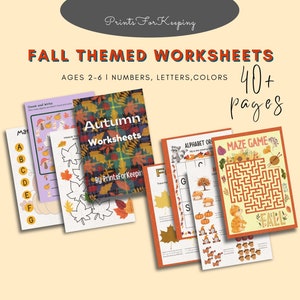Worksheets Printable for Preschool Kids Gift for Teacher Preschool ...