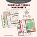 Worksheets for Kids Preschool Printable Holiday Bundle for Kindergarten ...