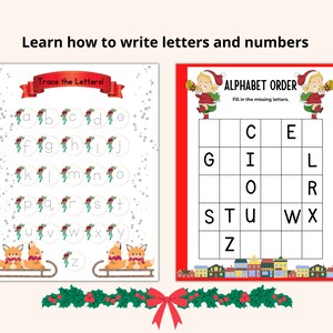 Preschool Printable Worksheets Christmas for Kids Book Printable ...
