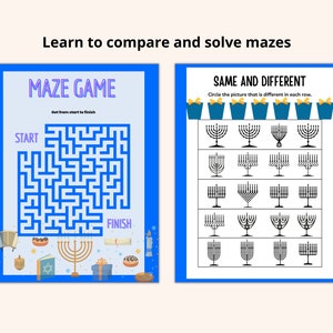 Preschool Printable Worksheets Hanukkah for Kids Book Printable ...