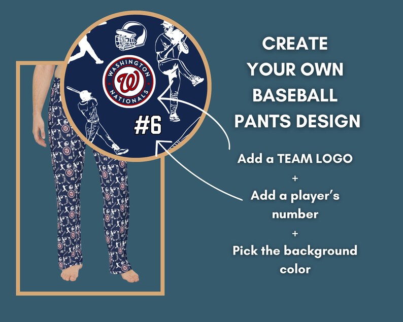 Personalized Baseball Pajama Sports Gift Baseball Pajama Gift for ...