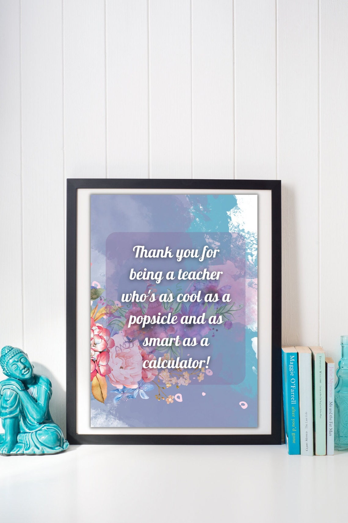 Teacher Thank You Gift Printable Card Greeting Cards Bundle for Teacher ...