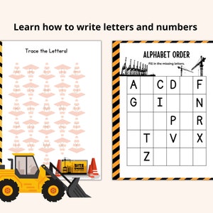 Preschool Printable Worksheets Construction for Kids Book Printable ...