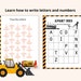 Preschool Printable Worksheets Construction for Kids Book Printable Kindergarten Study Pack Gift ...