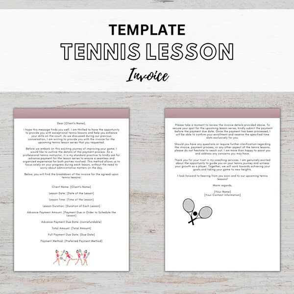 Client Invoice Template - Etsy