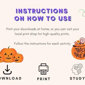 Worksheets for Kids Printable Activity Book Halloween Preschool ...