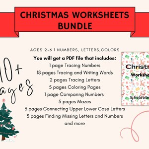 Preschool Printable Worksheets Christmas for Kids Book Printable ...