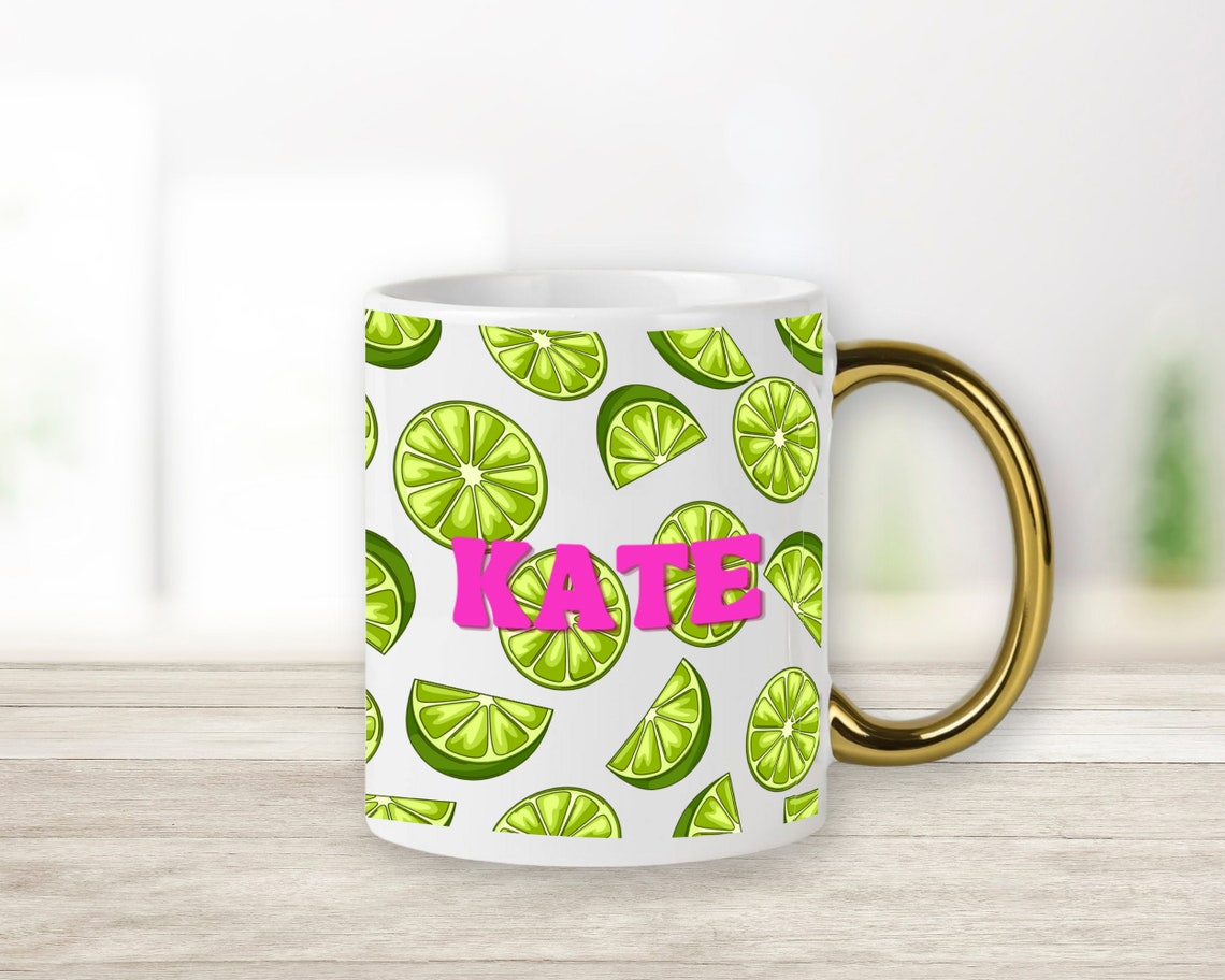 Personalized Name Mug Gift Name Cup Pretty Tea Mug Morning Fruit Mug ...