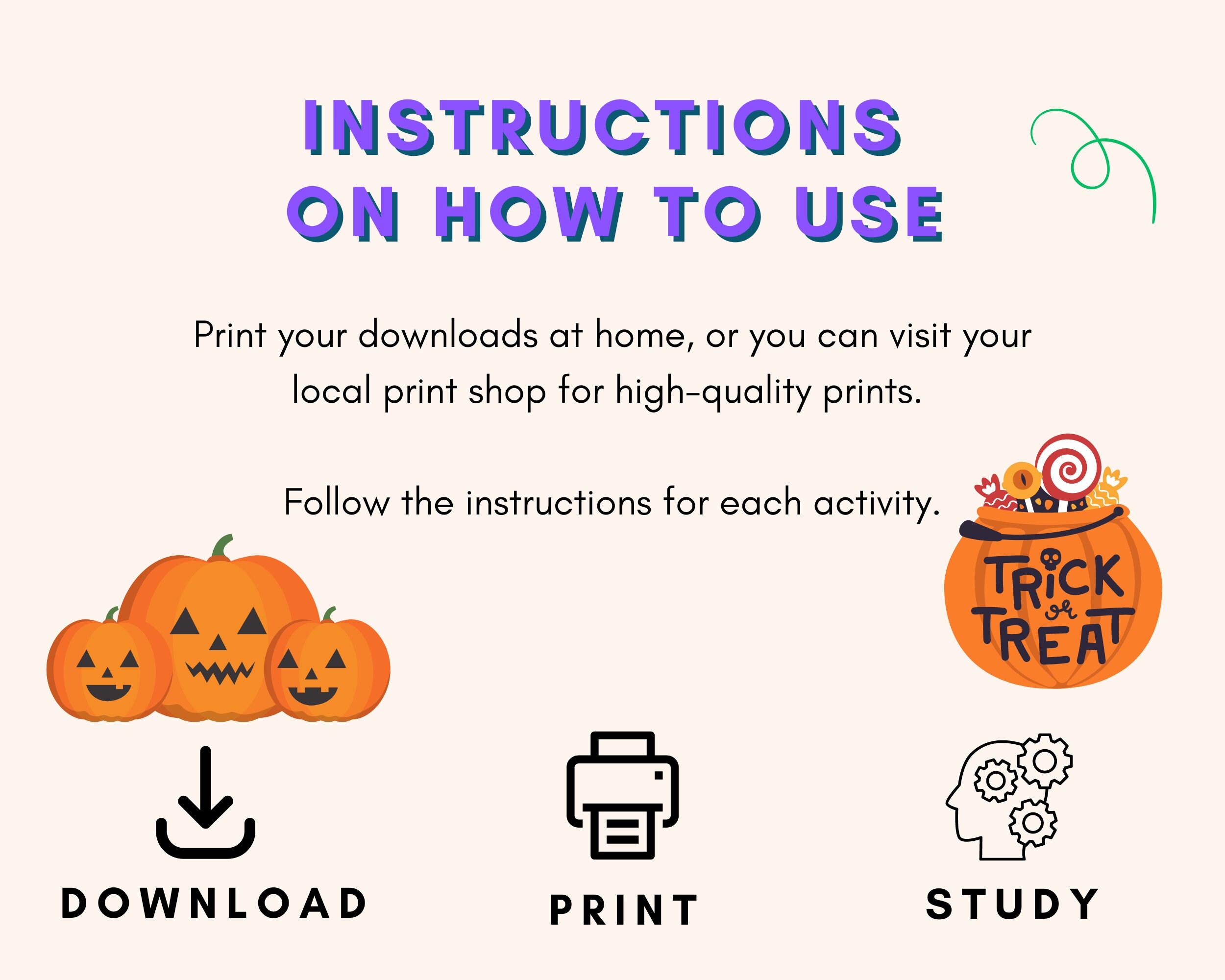 Preschool Halloween Worksheets Printable Bundle Worksheets Preschool ...